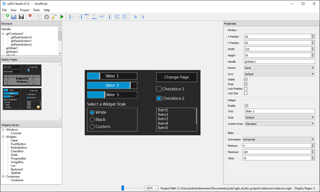 主流的小型嵌入式GUI