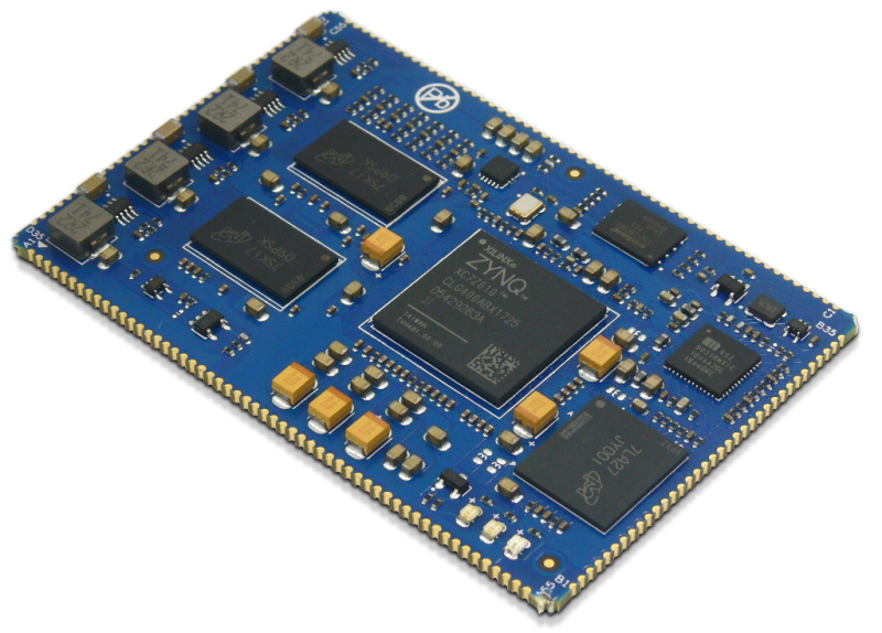 米尔科技的邮票孔ZYNQ - Cortex A9核心模块