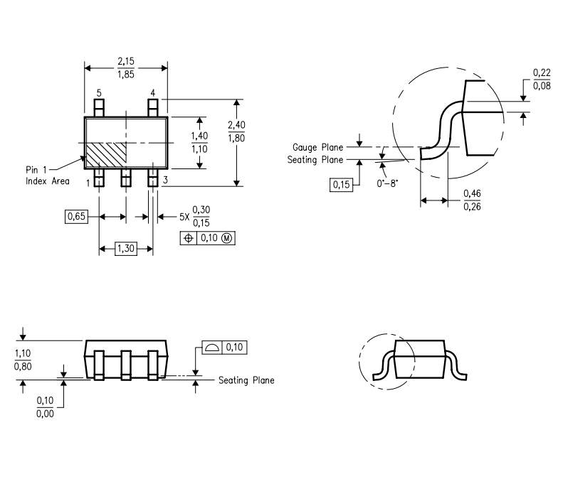 TS5A3166——0.9Ω 导通状态电阻、5V、1:1 (SPST)、单通道模拟开关（高电平有效）