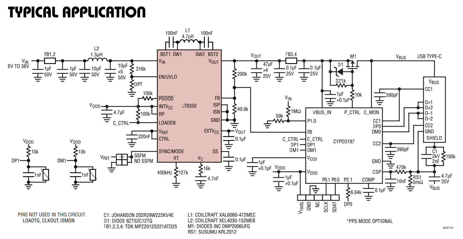 LT8350——40VIN、18VOUT、6A同步降压-升压型Silent Switcher