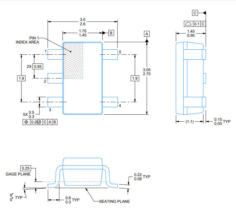TS5A3166——0.9Ω 导通状态电阻、5V、1:1 (SPST)、单通道模拟开关（高电平有效）