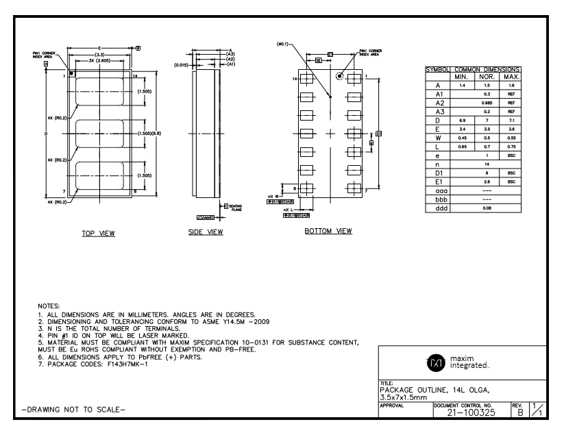 MAX86916 - 支持移动健康应用的集成光传感器模块