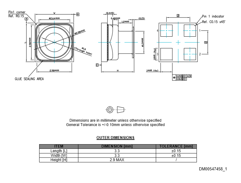 LPS33K - MEMS 压力传感器