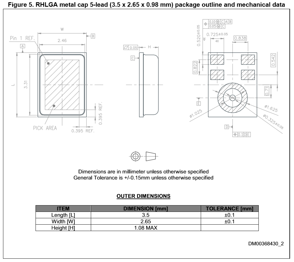 MP23ABS1 - 高性能 MEMS 音频传感器单端模拟底端口麦克风