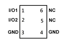 SP3401 - ESD 抑制器/TVS 二极管 3.3V 10A TVS DIODE ARRAY